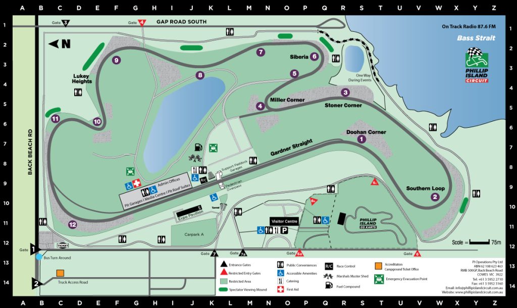 Circuit Map - Phillip Island Circuit